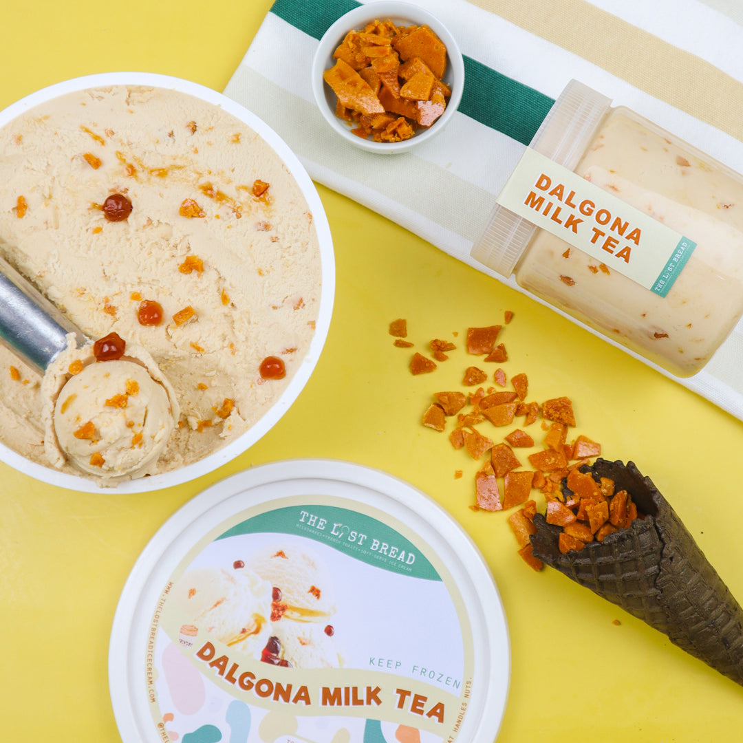 Dalgona Milk Tea (1L Tub) | The Lost Bread Online